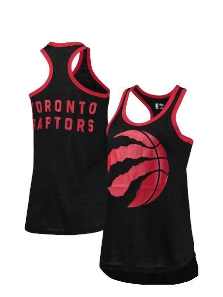 G-III SPORTS BY CARL BANKS Toronto Raptors Scoop-neck Racerback Tank Top - Black