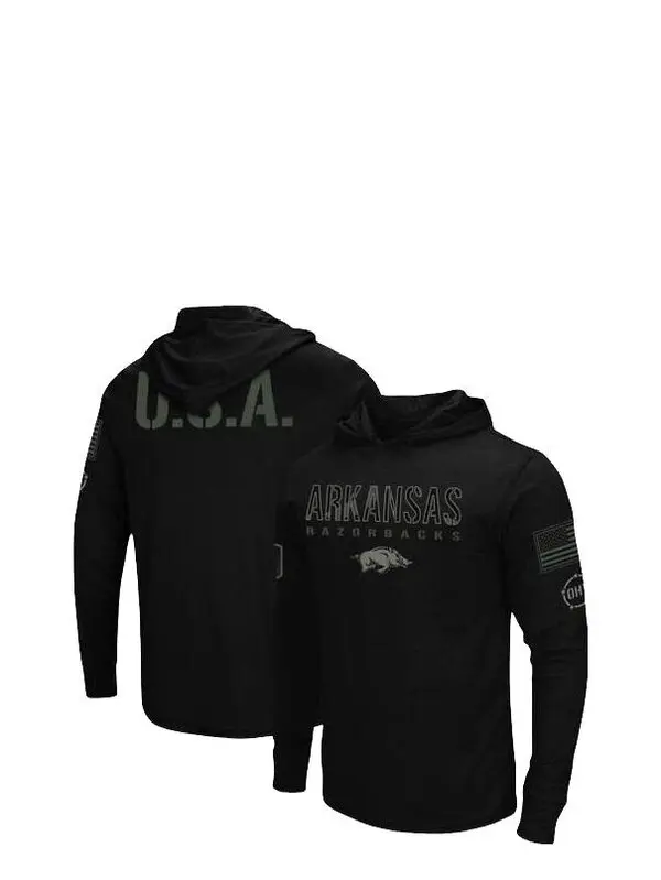 COLOSSEUM Arkansas Razorbacks Oht Military Appreciation Hoodie - Black