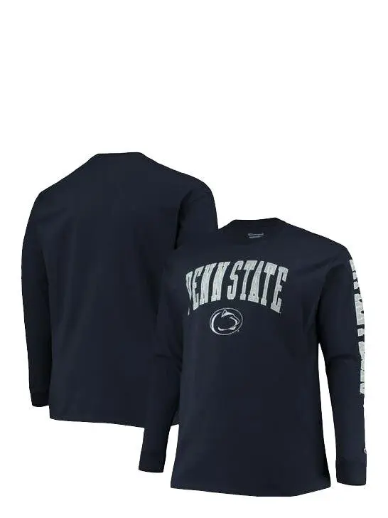 Champion Penn State Nittany Lions Big & Tall 2-hit Long Sleeve T-shirt - Navy