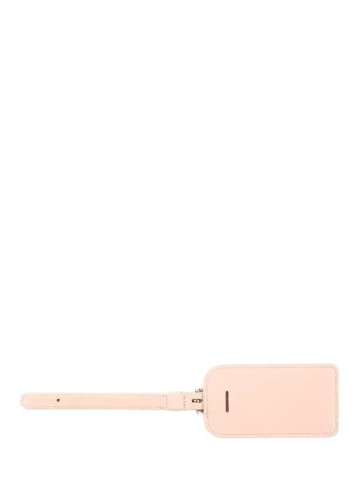 ROYCE NEW YORK Leather Luggage Tag - Light Pink