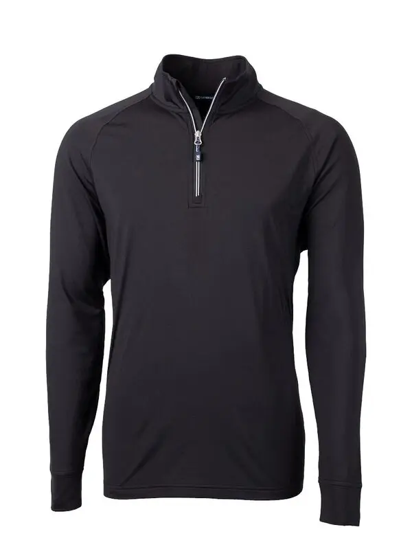 Cutter & Buck Adapt Knit Quarter Zip Pullover - Black
