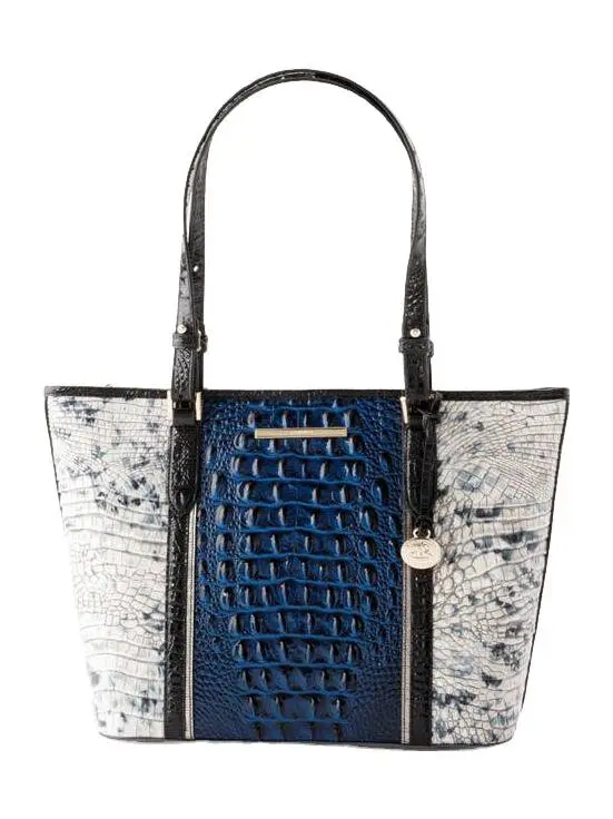 Brahmin Medium Asher Croc Embossed Leather Tote - Multi