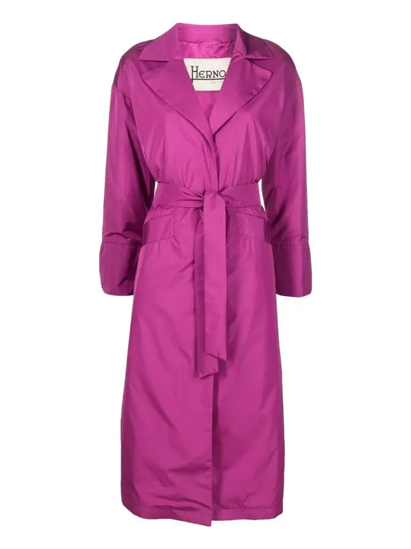 Herno Belted Trench Coat - Pink