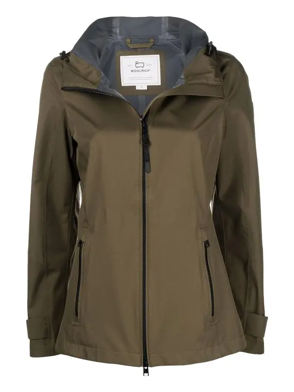 Woolrich Zip-up Hooded Jacket - Green