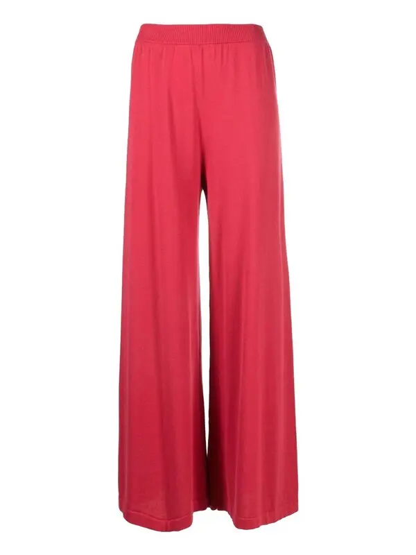 Fabiana Filippi Cotton Flared Track Pants - Red