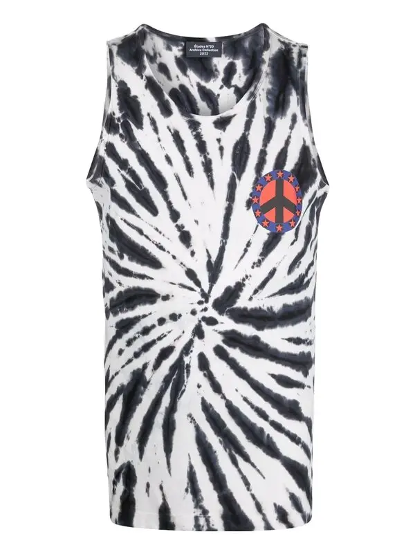 ÉTUDES STUDIO Tie-dye Print Tank Top - Black