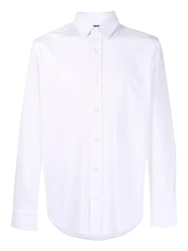 BOSS Buttoned Long-sleeve Shirt - White