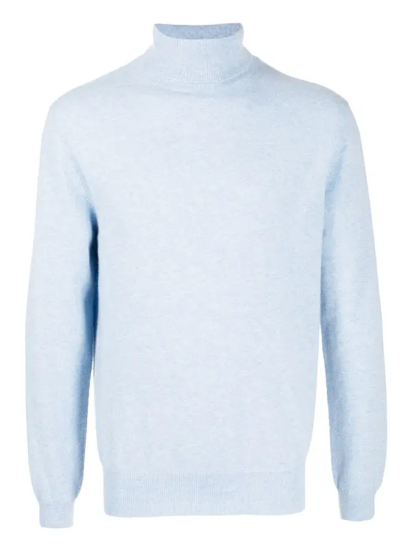 N.peal Trafalgar Roll Neck Sweatshirt - Blue