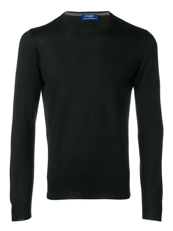 BARBA NAPOLI Long Sleeve Jumper - Black