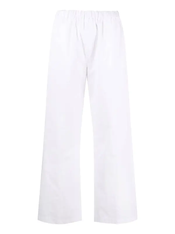 Aspesi Wide-leg Trousers - White