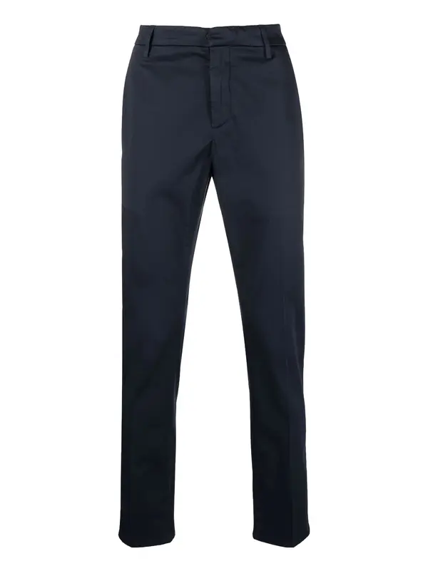 DONDUP Cropped Slim-fit Chinos - Blue