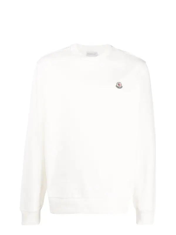 Moncler Logo Patch Sweatshirt - White