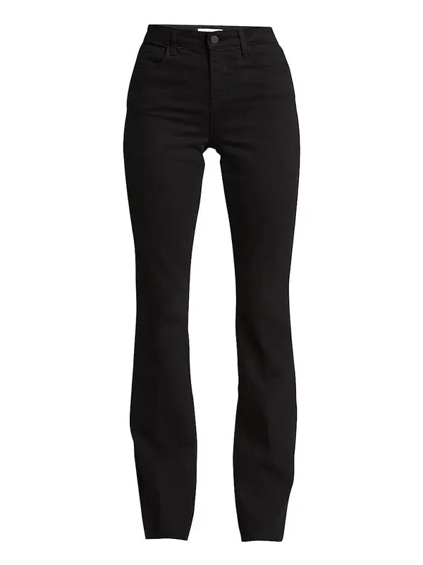 L'Agence Ruth High-rise Straight Jeans - Black