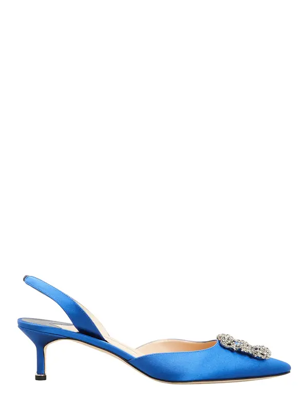 Manolo Blahnik Hangisi Slingback Pumps - Blue