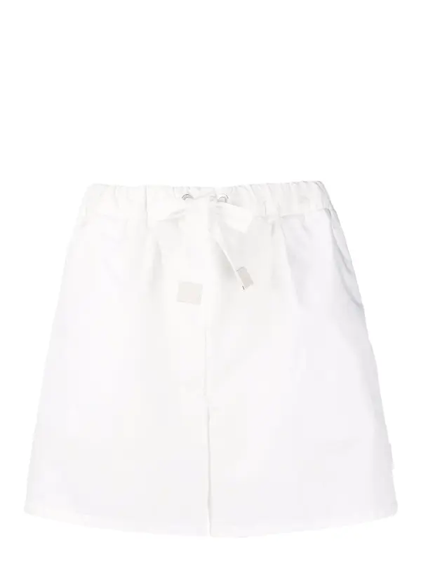 Moncler High-waisted Shorts - White