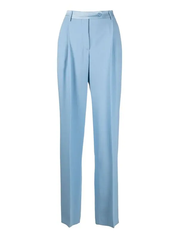 Alberta Ferretti High-waist Tailored Trousers - Blue
