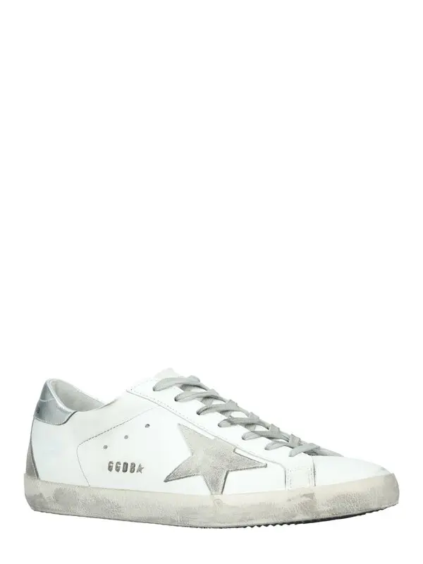 Golden Goose Leather Superstar Sneakers - White