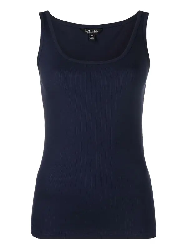 Ralph Lauren Scoop-neck Sleeveless Top - Blue