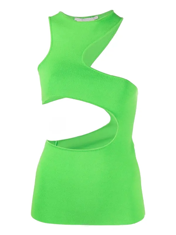 Stella McCartney Cut-out Tank Top - Green