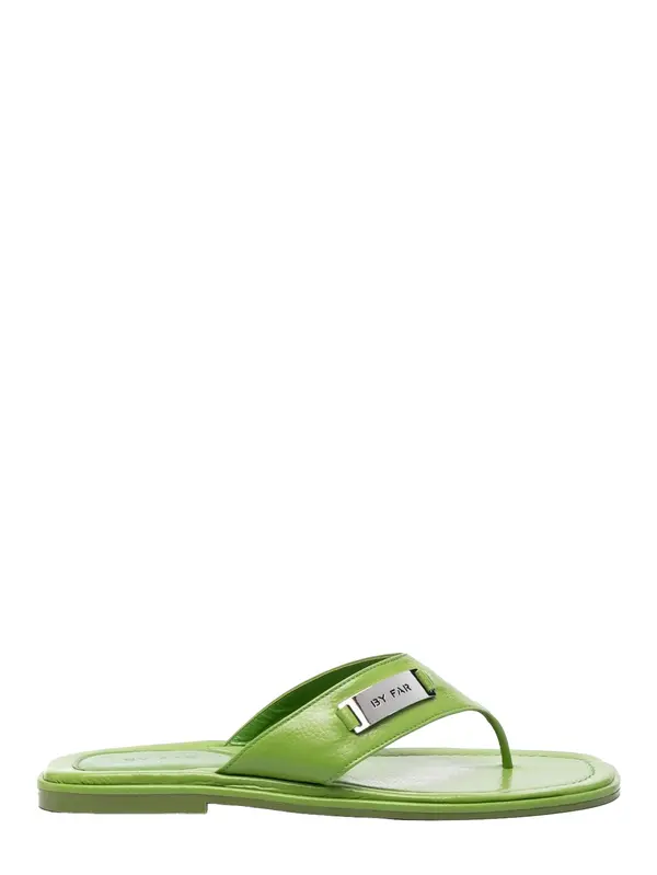 By Far Piel Thong Sandals - Green