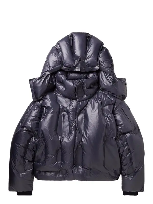 Moncler Dingyun Zhang Klolk Logo-appliquéd Quilted Hooded Down Jacket - Blue