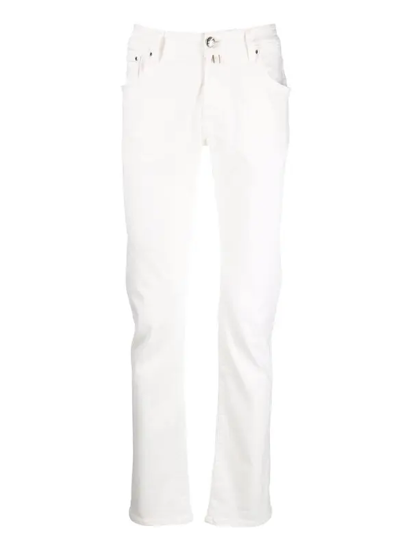 Jacob Cohen Nick Slim-fit Trousers - White