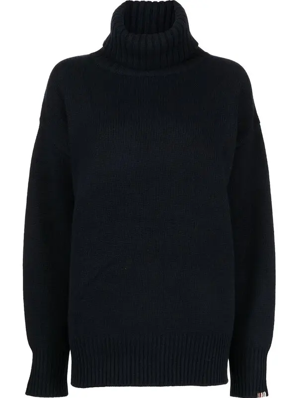 Extreme Cashmere Xtra Oversized Roll-neck Jumper - Blue