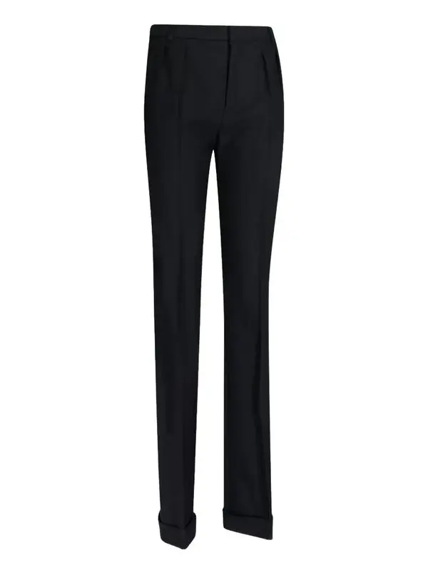Saint Laurent Tailored Straight Trousers - Black