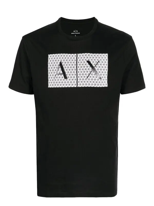 Armani Exchange Logo-print Cotton T-shirt - Black