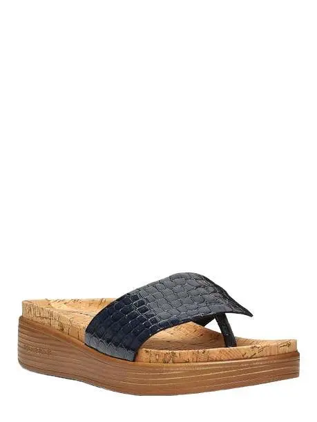 DONALD PLINER Fifi Platform Flip Flop - Navy
