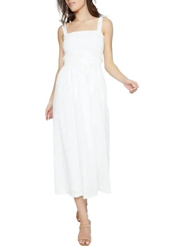 LOST + WANDER Love Letters Eyelet Maxi Dress - White