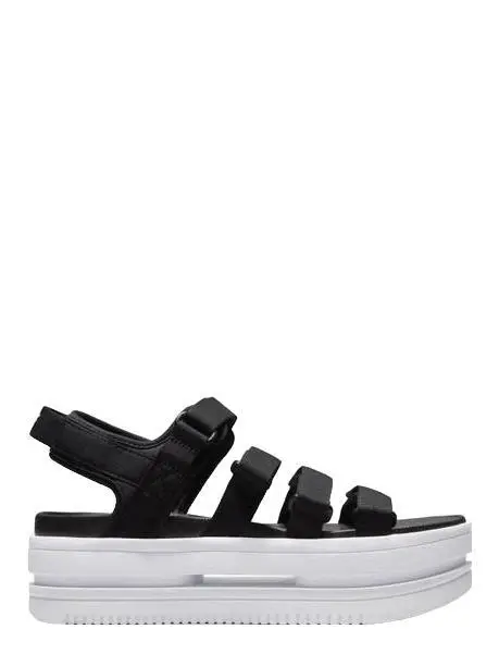 Nike Icon Classic Platform Sandal - Black/ White/ White