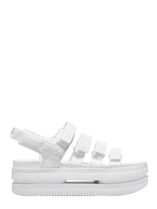 Nike Icon Classic Platform Sandal - White/ Pure Platinum/ White