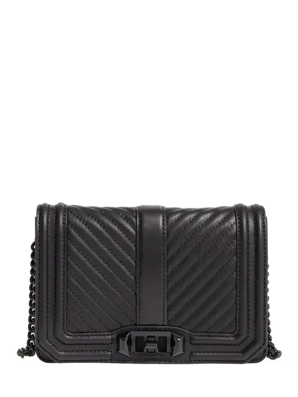 Rebecca Minkoff Small Love Crossbody Bag - Black/black Hrdwr
