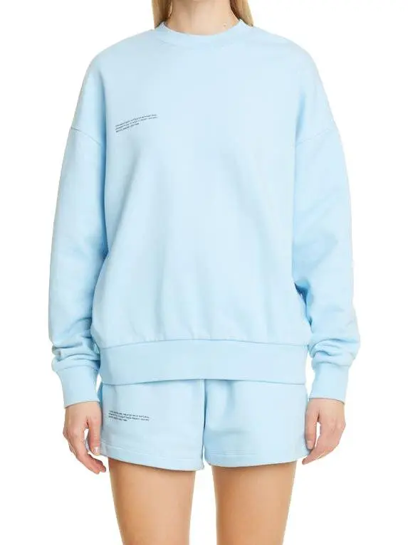 PANGAIA 365 Pprmint™ Organic Cotton Crewneck Sweatshirt - Celestial Blue