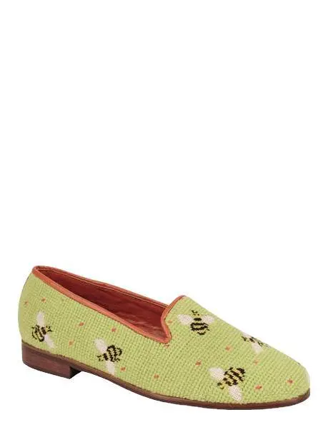 BYPAIGE Needlepoint Bee Flat - Bumblebees On Lime