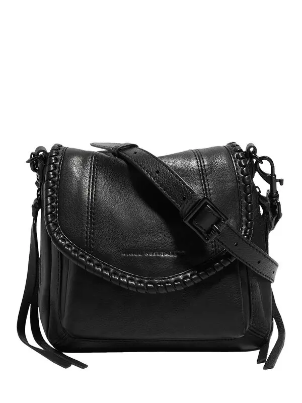AIMEE Mini Convertible Leather Crossbody Bag - Black Gloved Tanned