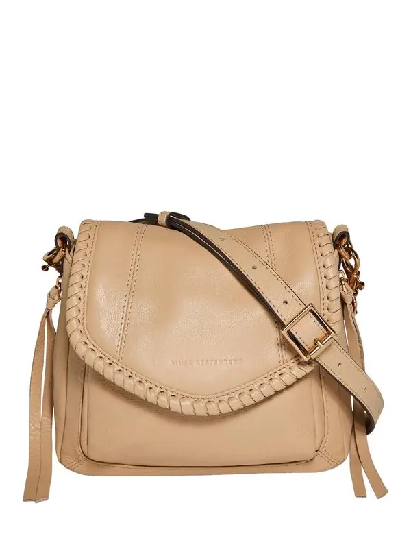 AIMEE Mini Convertible Leather Crossbody Bag - Camel