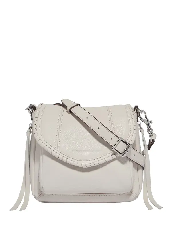 AIMEE Mini Convertible Leather Crossbody Bag - Chalk