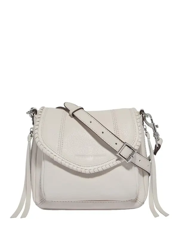 AIMEE Mini Convertible Leather Crossbody Bag - Chalk