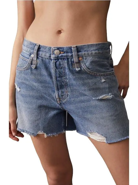 Free People We The Free Makai High Waist Cutoff Denim Shorts - Twist Shout