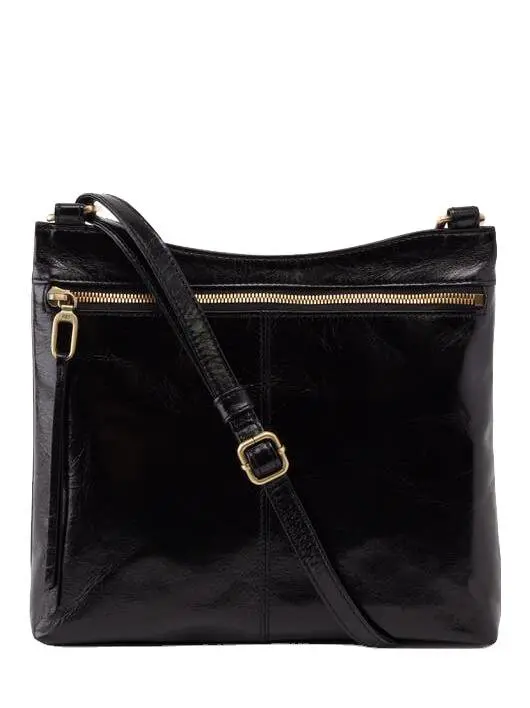 Hobo Cambel Leather Crossbody Bag - Black