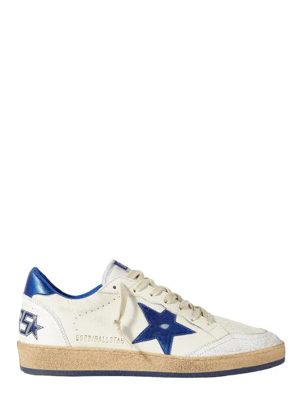GOLDEN GOOSE Ball Star Leather Sneakers - White