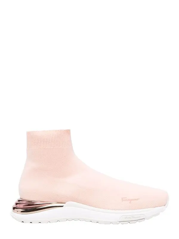 FERRAGAMO Logo Slip-on Sneakers - Pink