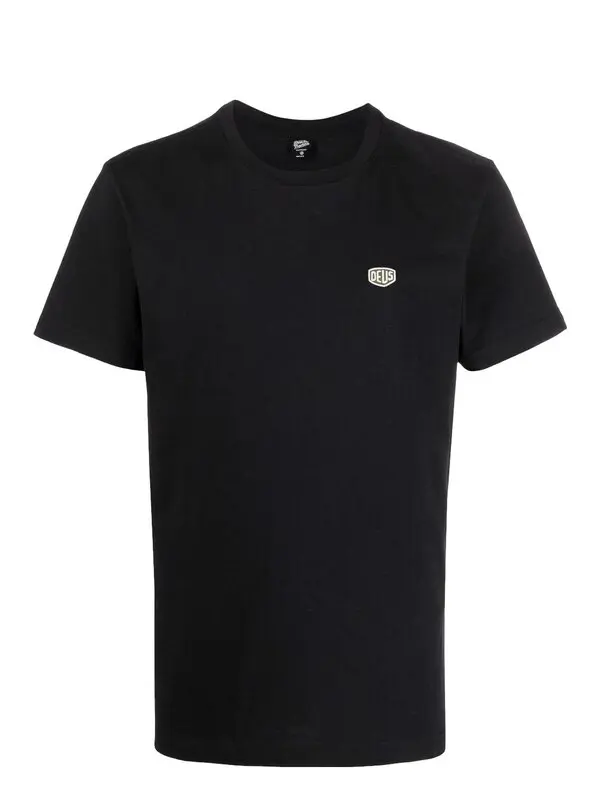 Deus Ex Machina Logo-patch Cotton T-shirt - Black
