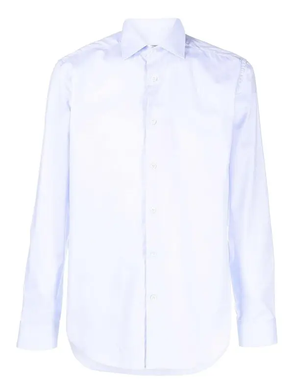 Corneliani Long-sleeve Cotton Shirt - Blue