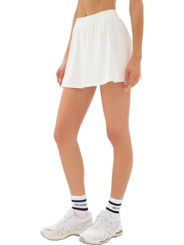 Splits59 Venus High Waist Rigor Skort - White