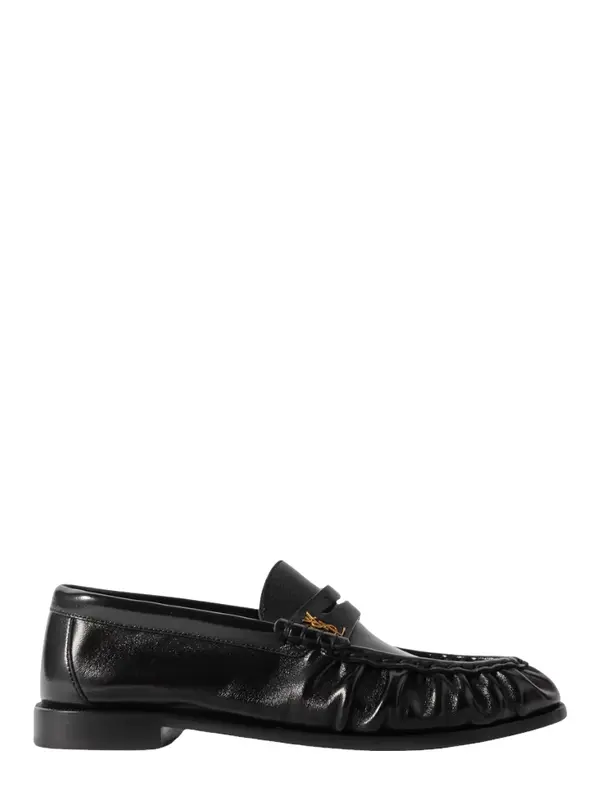 Saint Laurent Le Loafer Leather Loafers - Black