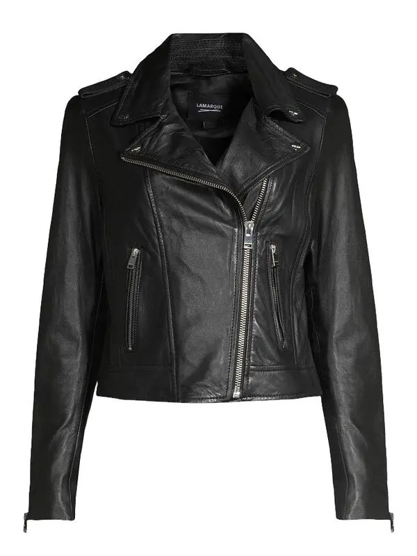 LAMARQUE Donna Leather Jacket - Black