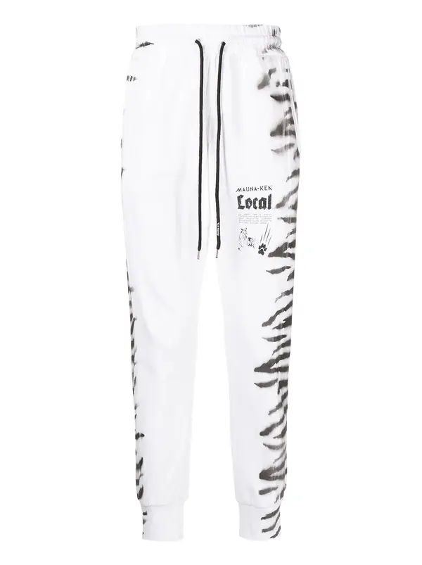 MAUNA KEA Tiger-print Track Pants - White